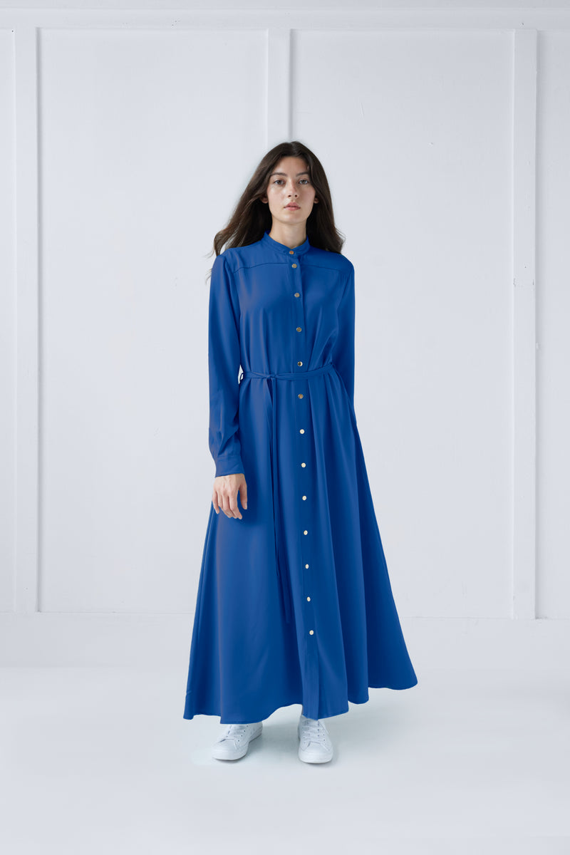 Snap Dress in Blue #3114UH – UNAYA