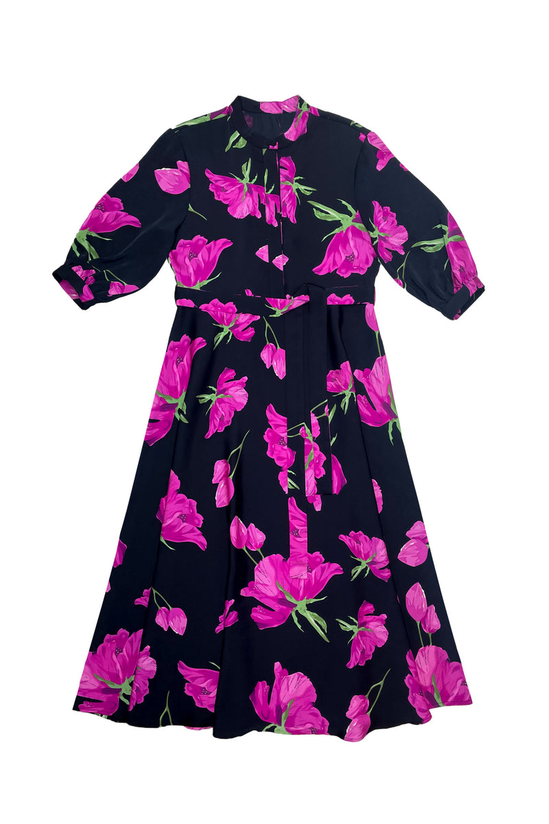 Tina Dress Fuchsia Flower #8463SSGF – UNAYA